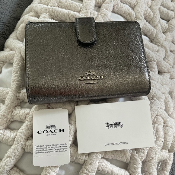 Coach | Bags | Coach Metallic Wallet | Poshmark